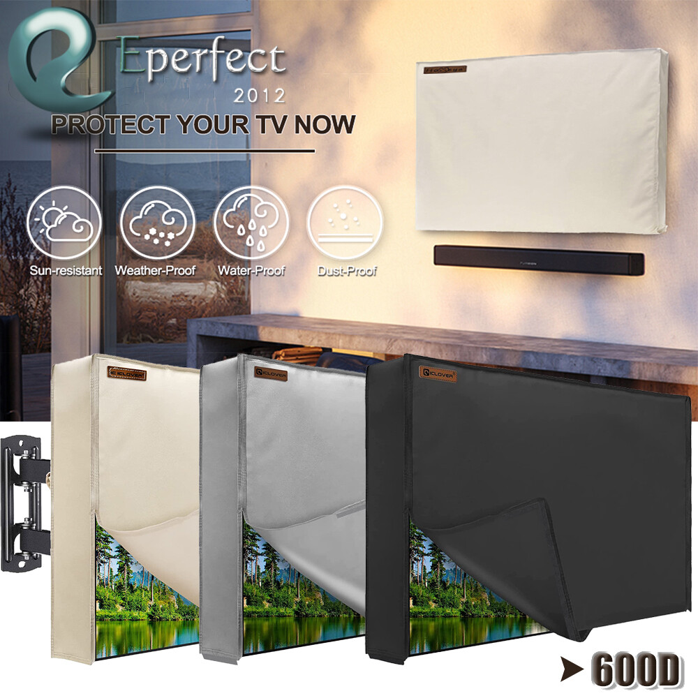 Outdoor TV Cover 600D Weatherproof Television Protector For Flat ...