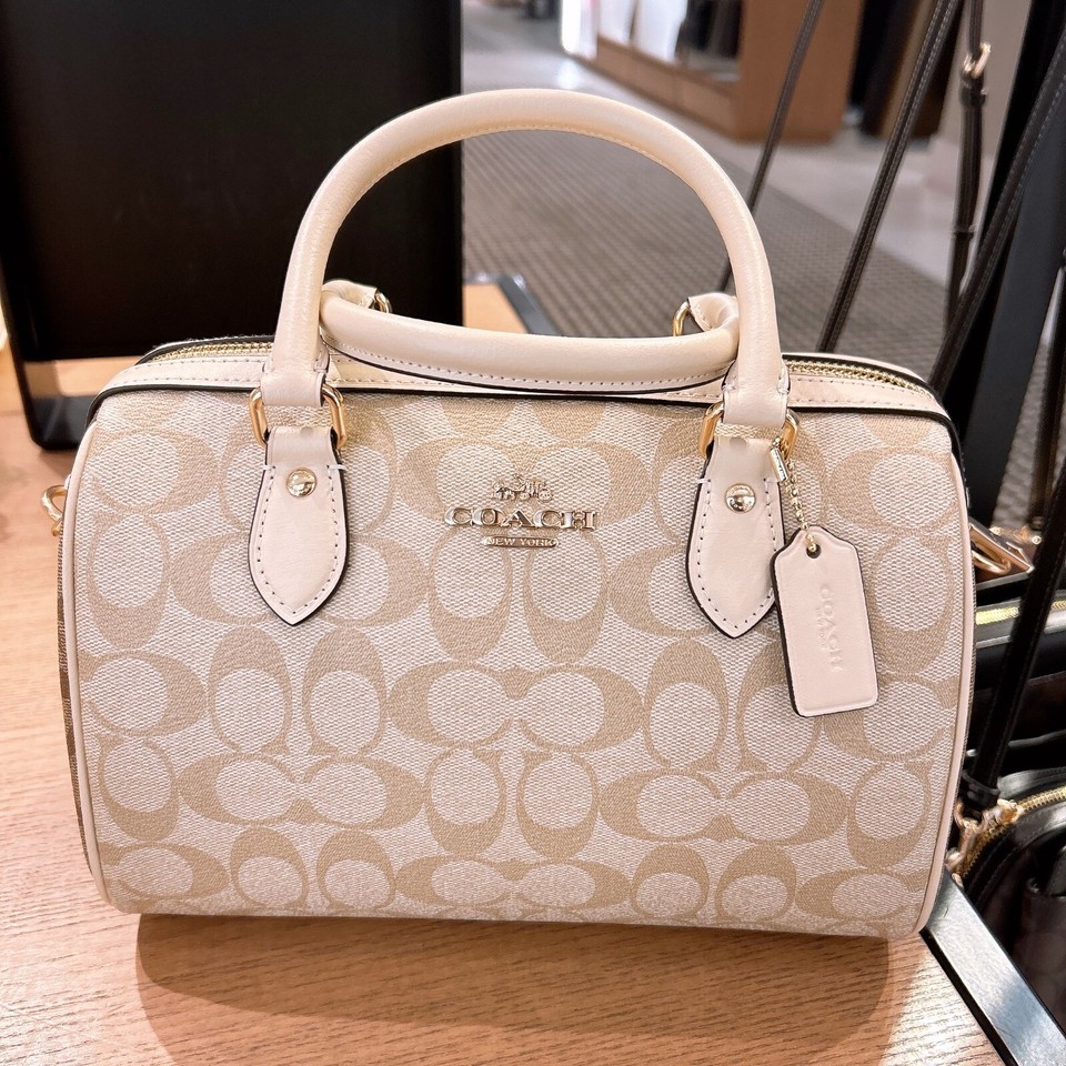 NWT Coach Rowan Satchel In Signature Canvas 2025 CV961/CV962/cw376 | eBay