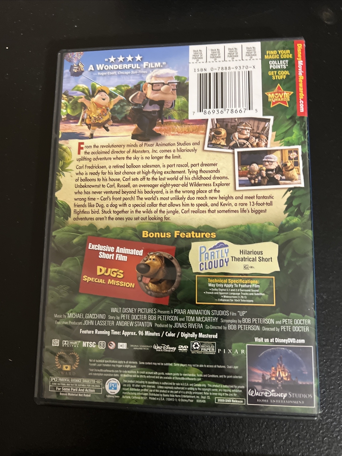 Up (DVD, 2009) 786936786675| eBay