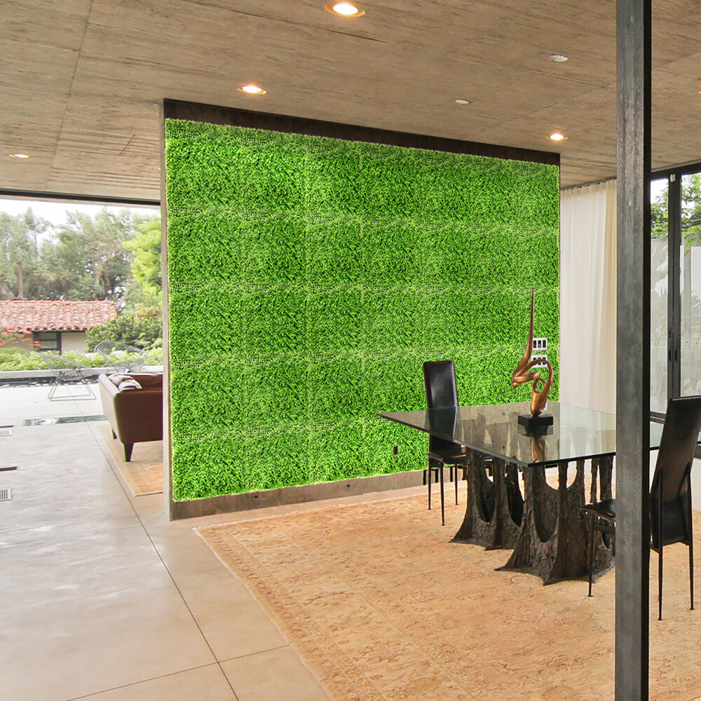 20"x20" Artificial Faux Fern Leave Fence Screen Greenery Wall Decor ...