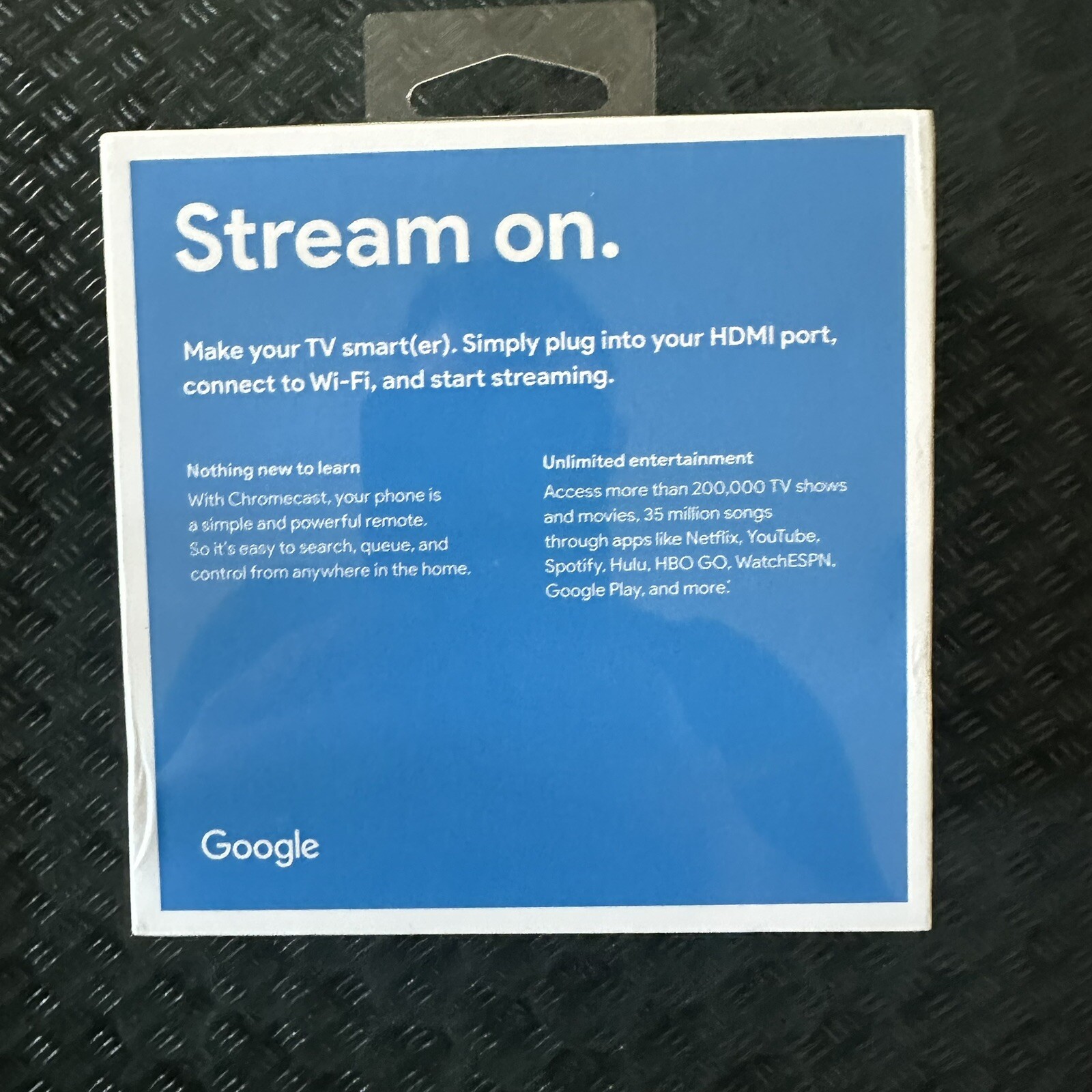 BRAND NEW Google Chromecast (2nd generation) HD Video Media Streaming