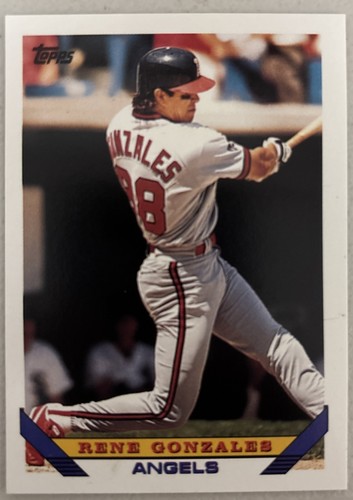 1993 Topps Baseball Cards RENE GONZALES ERROR CARD ️ ️🚨 (DOB) | eBay