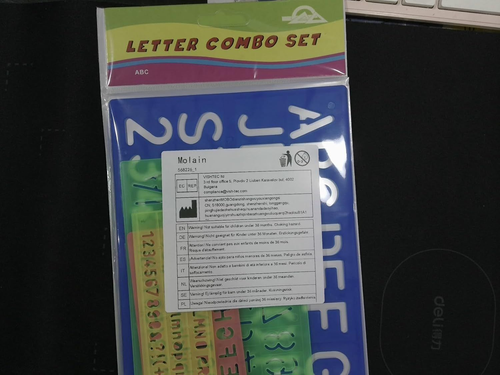 Molain 4Pcs Letter Stencils Set, Plastic Numbers Alphabet Stencil Ruler ...
