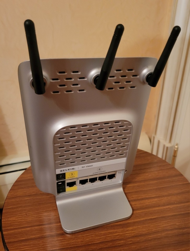 BELKIN Bundle N1 Vision Wireless Router #F5D8232-4 & N Wireless USB ...