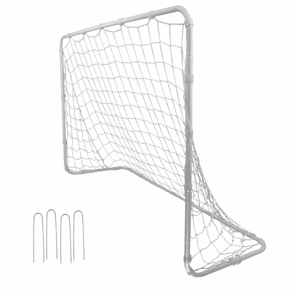 6x4 FT Portable Steel Frame Soccer Goal Net Football Sports Training ...