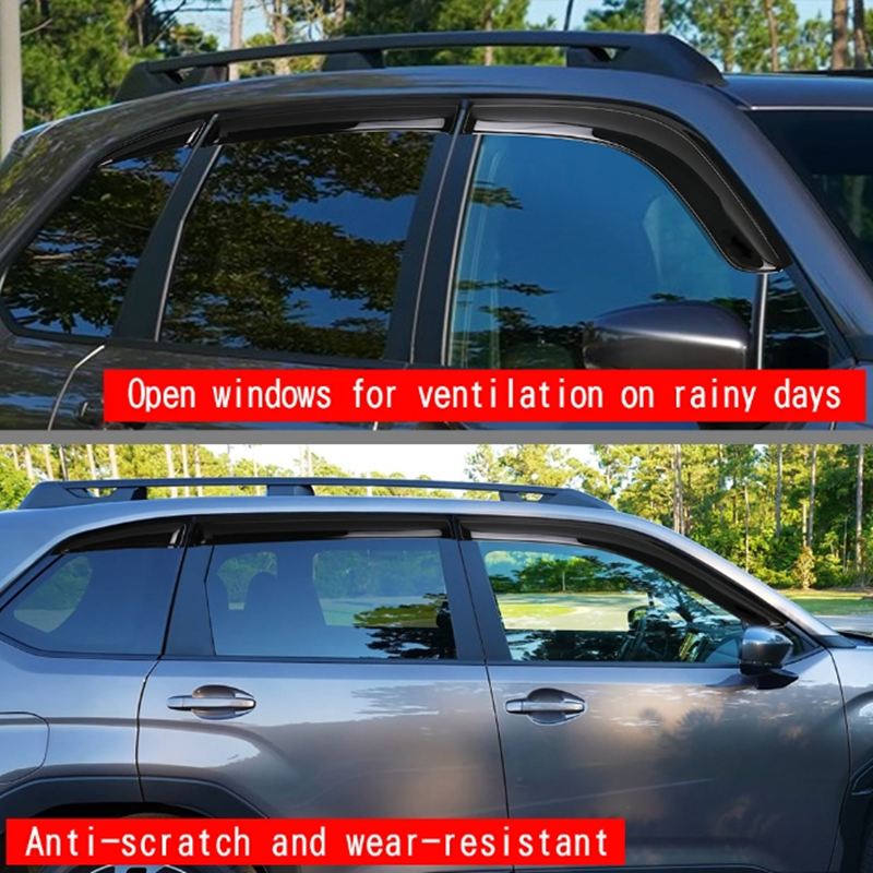 For Subaru Forester 2025+ Window Visor Sun Rain Deflector Guard Black ...