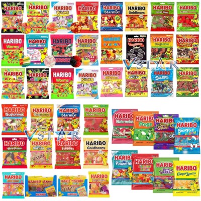 HARIBO Sweets Bags (140g & 160g) Mixed Random Different Flavors Candy ...