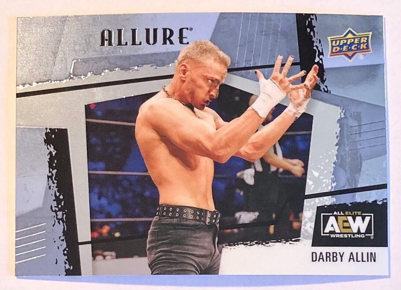2022 UPPER DECK AEW ALLURE DARBY ALLIN WRESTLING CARD #119 HORIZONTAL ...