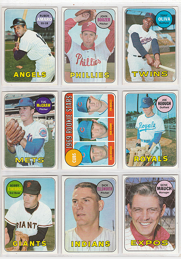1969 Topps High Numbers Complete Series 7 Near Mint to Mint Condition ...
