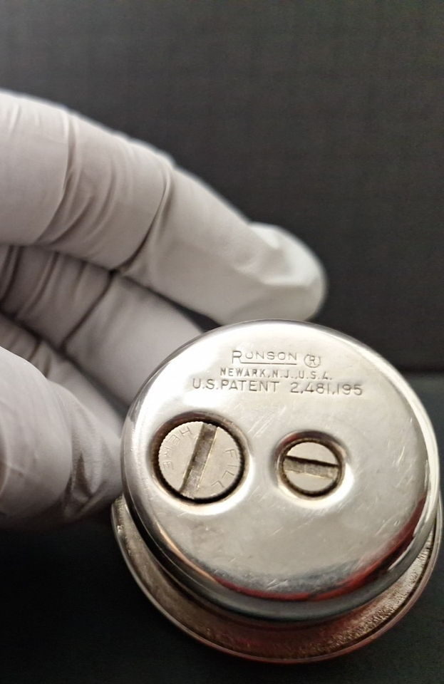 VINTAGE RONSON TABLE LIGHTER INSERT ART DECO PAT 2,481,195 | eBay