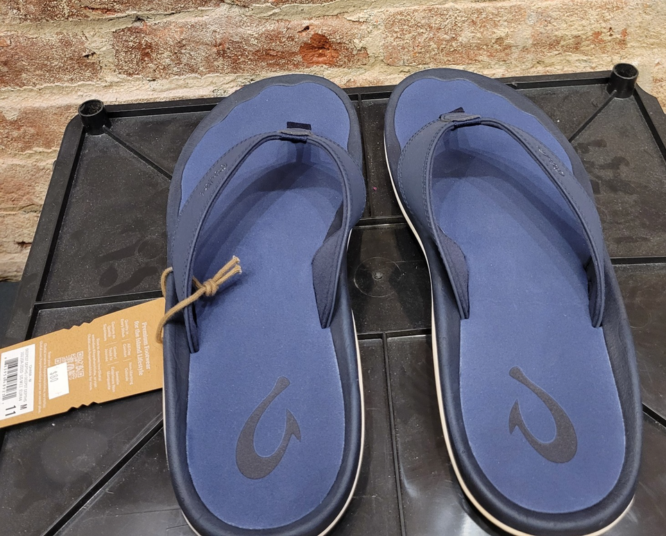 NWB Men Olukai 'Ohana Flip-Flops Deepest Depths Blue #10110A-2D2D | eBay