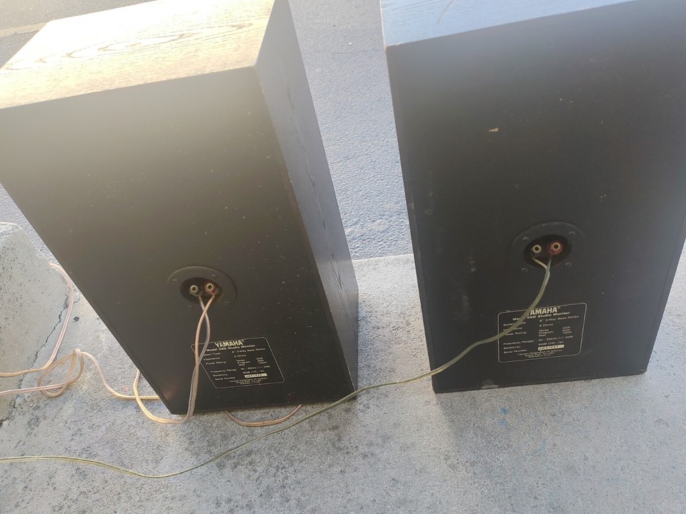 Yamaha S8M 3 Way Passive Studio Monitors Speakers Tested | eBay