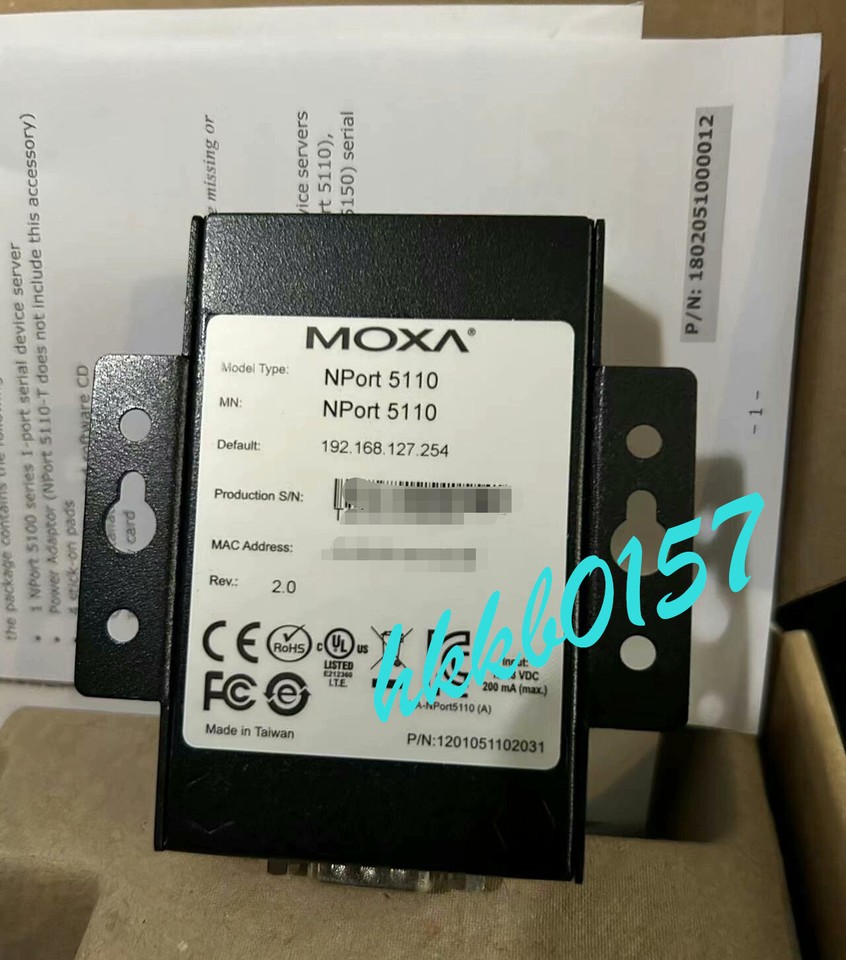 NPort5110 Moxa serial port server FedEx/DHL Brand new | eBay