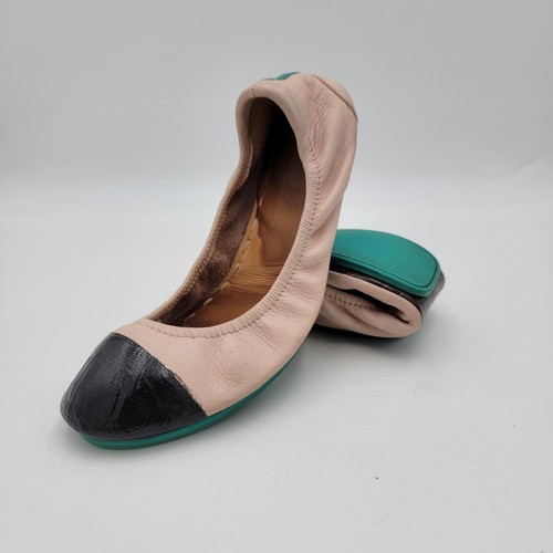 Tieks Blush Pink Patent Leather Ballet Flats Size 7 Custom Painted Cap ...