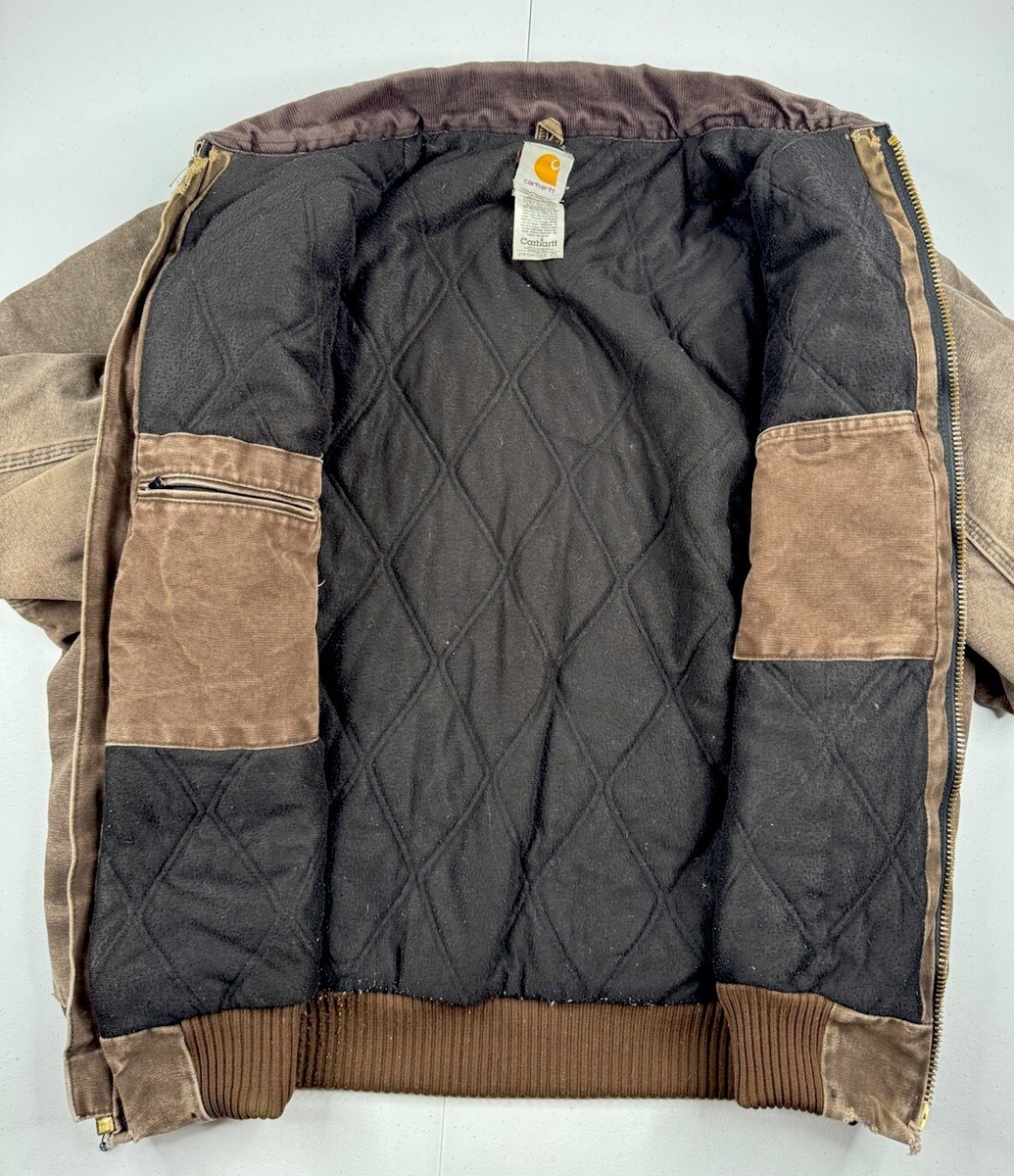 Vtg Carhartt J14 CHT Santa Fe Jacket Brown Faded Distressed Vtg Carhartt J14 CHT Santa Fe Jacket Brown Faded Distressed