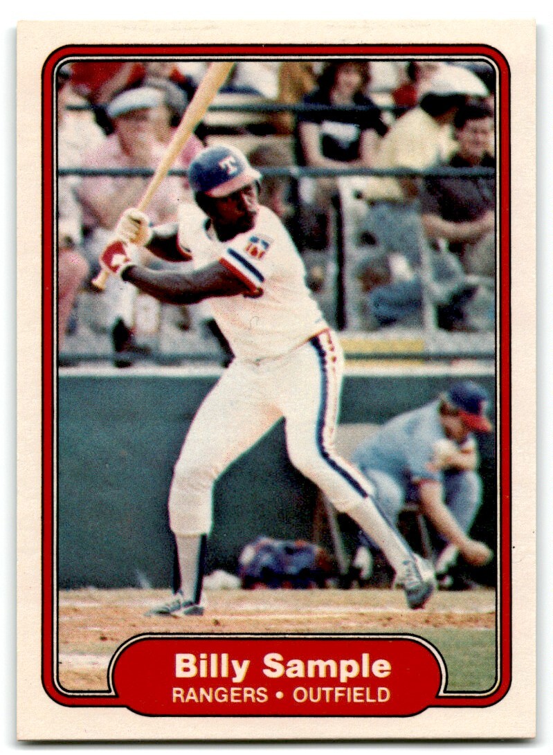 1982 Fleer Billy Sample Texas Rangers #330 | eBay