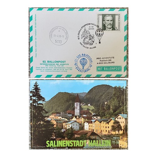 Austria Balloon Post Salzburg Pro Juventute Bordstempel Classic See ...