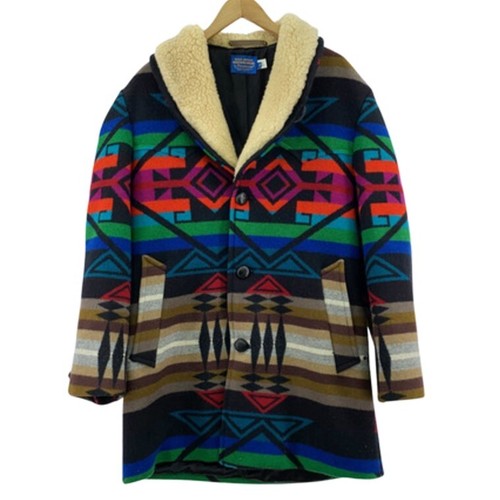Vintage Pendleton High Grade Western Wear Wool Sherpa Collar Ranch Coat ...