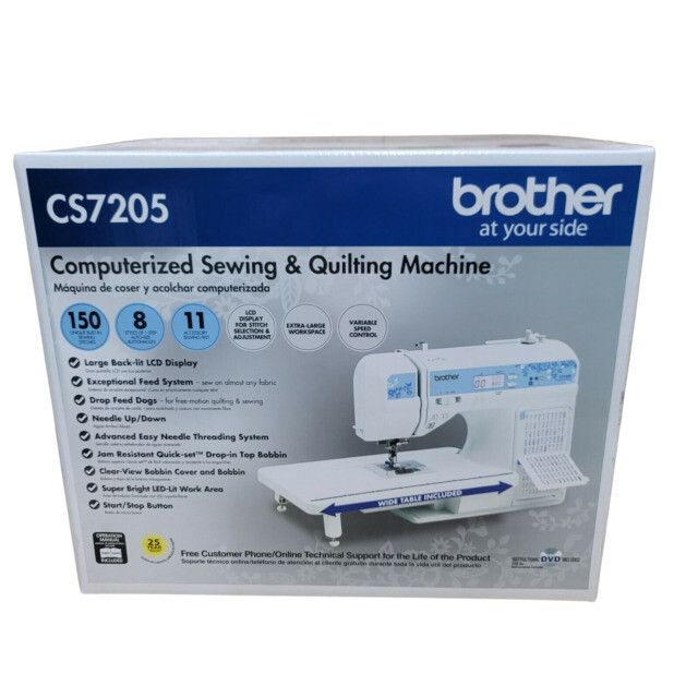 Brother CS7205 Computerized Sewing Quilting Machine - White for sale ...