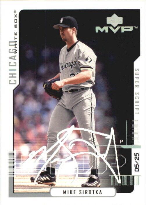 2000 Upper Deck MVP - Mike Sirotka #205 Super Script /25 for sale ...