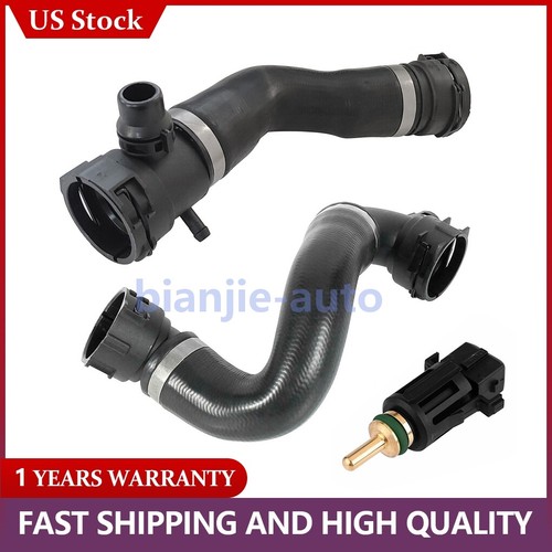 3pcs Upper & Lower Radiator Hose + Sensor For BMW E90 E92 128i 328i ...