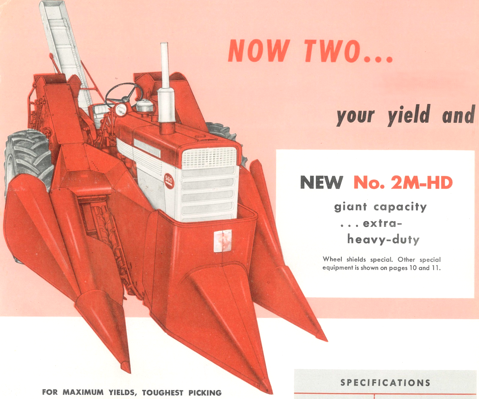 IH International McCormick 2-MH 2M-HD Mounted Corn Picker Field Sheller ...