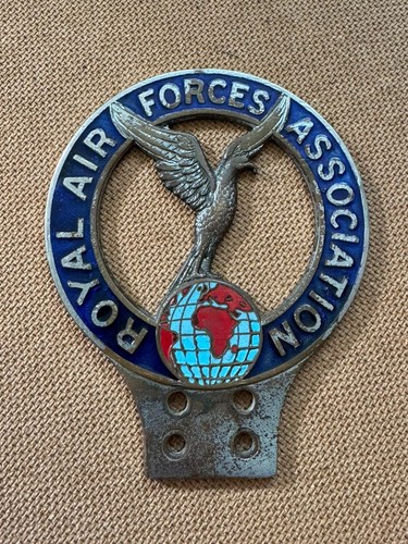 Royal Air Forces Association RAF Enamel Automobile Motor Car Badge ...