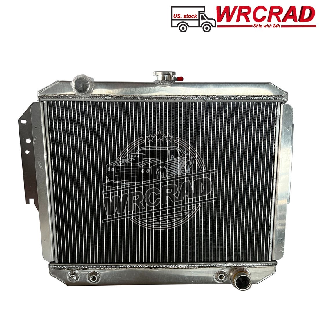 Aluminum Radiator For 79-93 Dodge D/W 100 150 200 250 350 Ramcharger 3. ...
