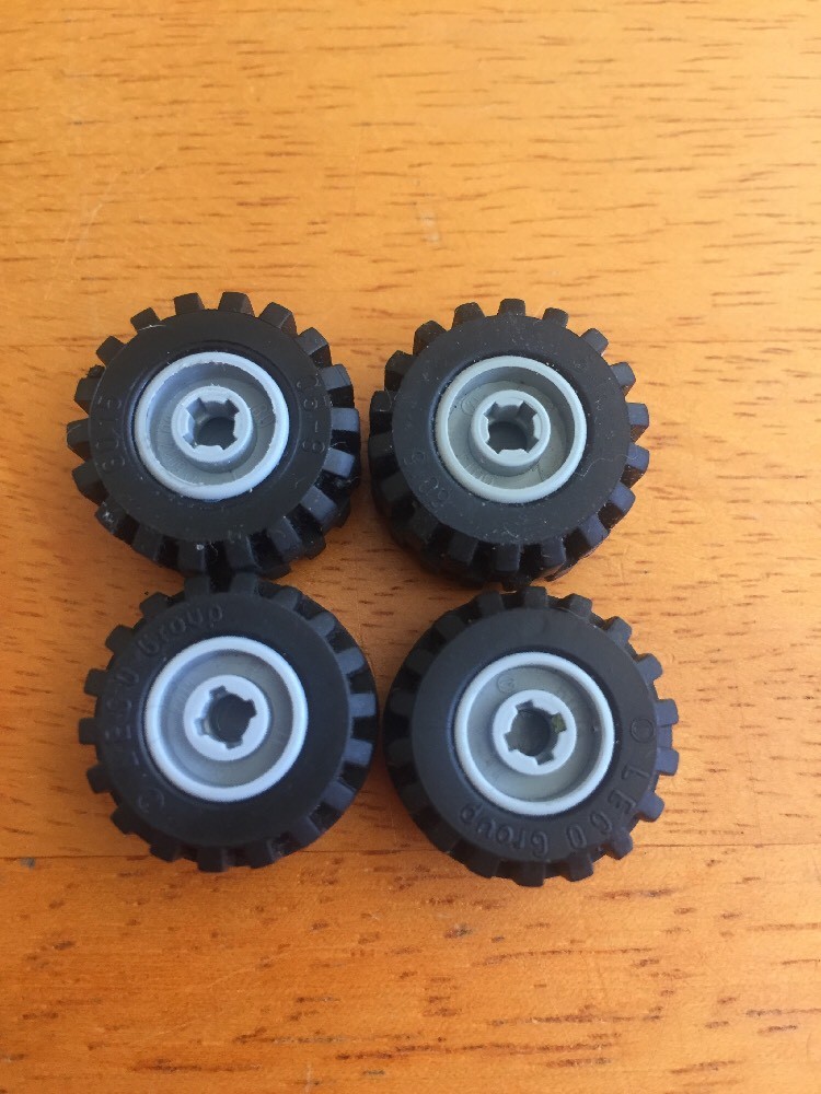 Lego Wheel Part 6014 X4 Light Grey Light Bluish Grey | eBay