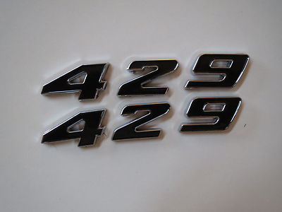 FORD 429 ENGINE ID FENDER HOOD SCOOP QUARTER PANEL TRUNK EMBLEMS ...