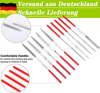 10X Diamant Feilen Set Satz Schlüsselfeile Nadelfeile Raspel ...