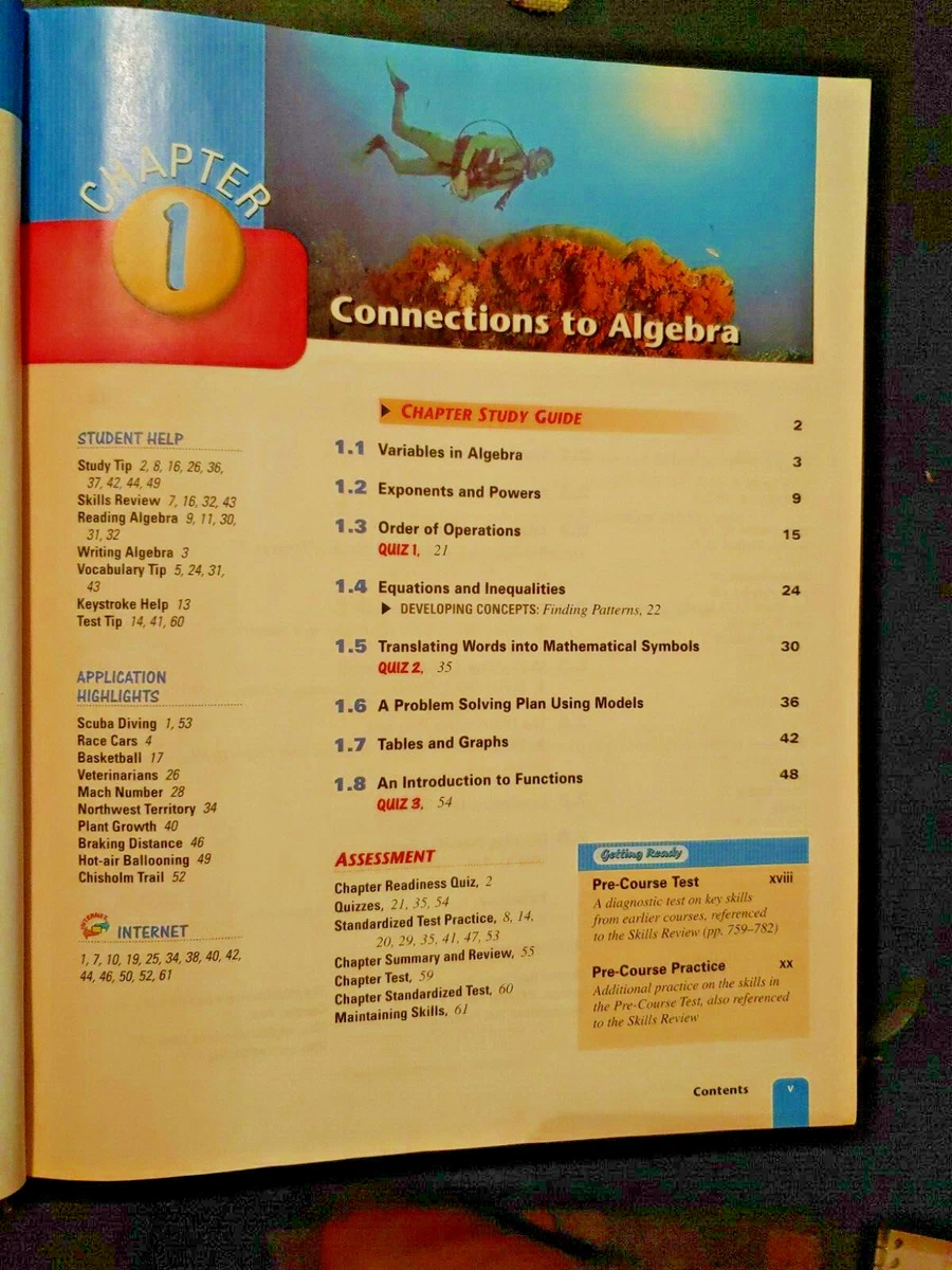 Algebra 1 Equations Answers