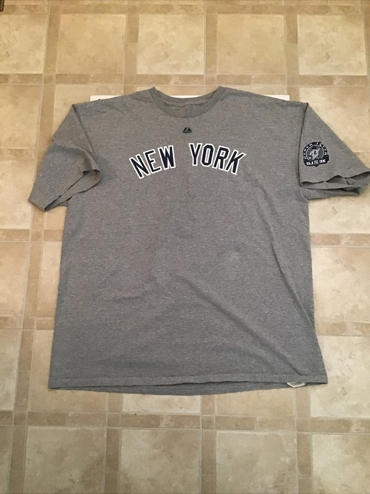 Majestic Derek Jeter DJ 3K 3000 Hit NY Yankees Jersey Shirt Size 2XL | eBay