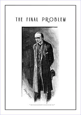 Sherlock Holmes poster The Final Problem 11.7" x 16.5" Professor ...