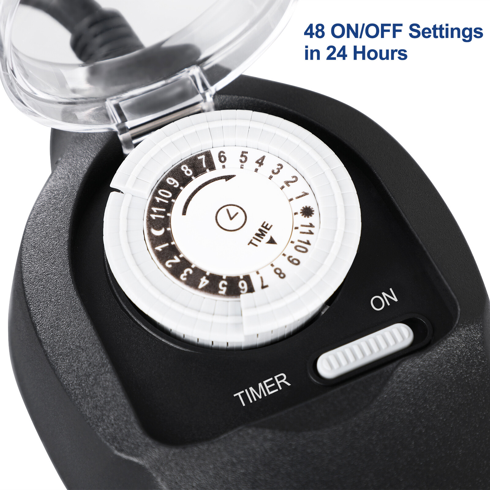 DEWENWILS Outdoor Light Timer Outlet Switch Plug Electrical Outlets ...