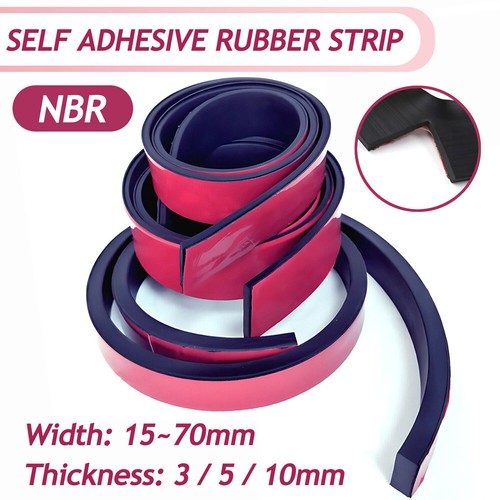 Solid Rubber Strip Black Self Adhesive Backed Roll NBR Anti Oil Seals ...
