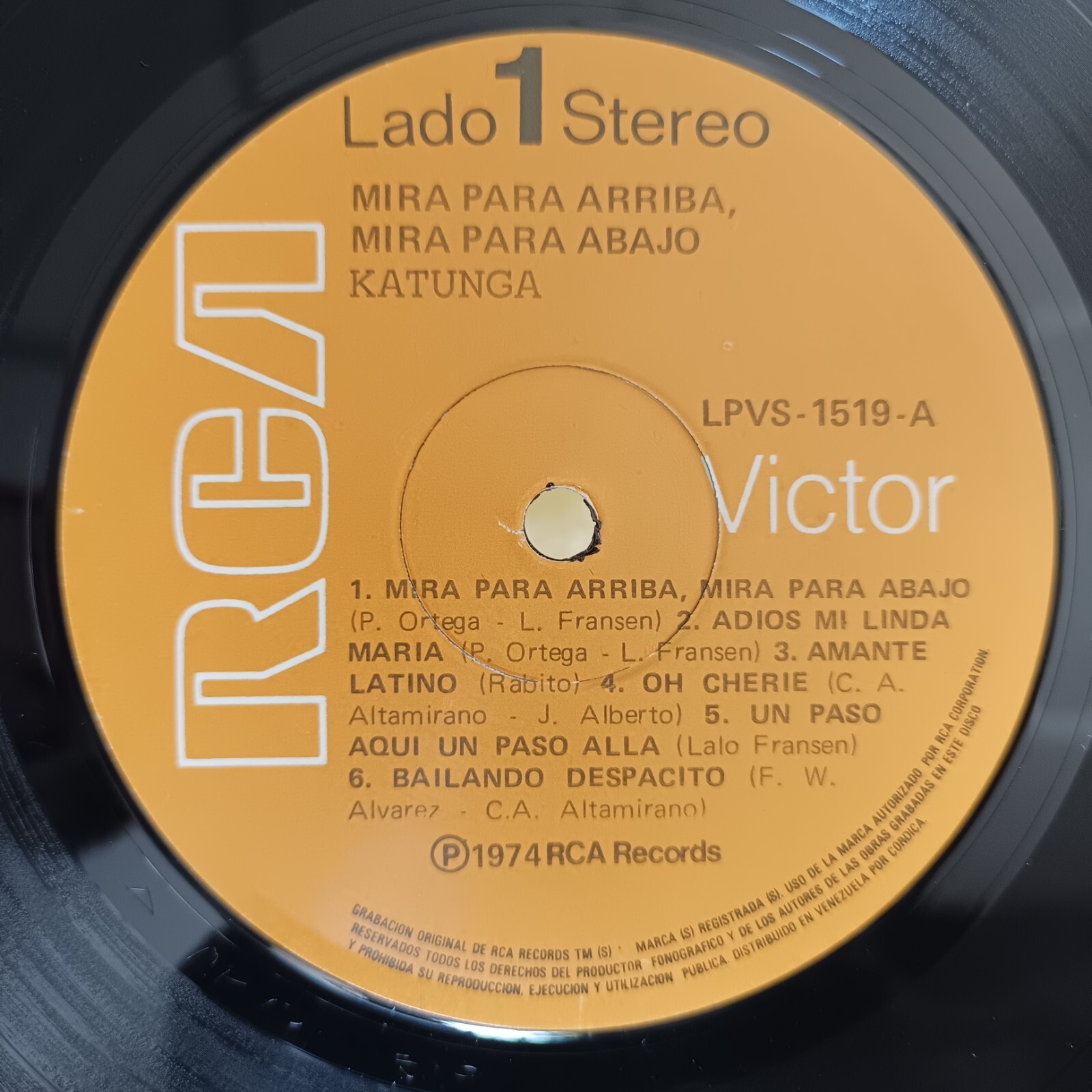 Katunga – Mira Para Arriba Mira Para Abajo [1974] Vinyl LP Electronic ...