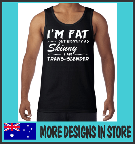 Funny Singlets Tank Tops funny t shirts men's singlets I'M FAT BUT ...