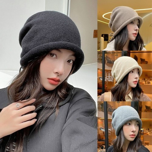 Solid Color Beanies Hip Hop Stacking Bonnet Unisex Knitted Hat Men | eBay