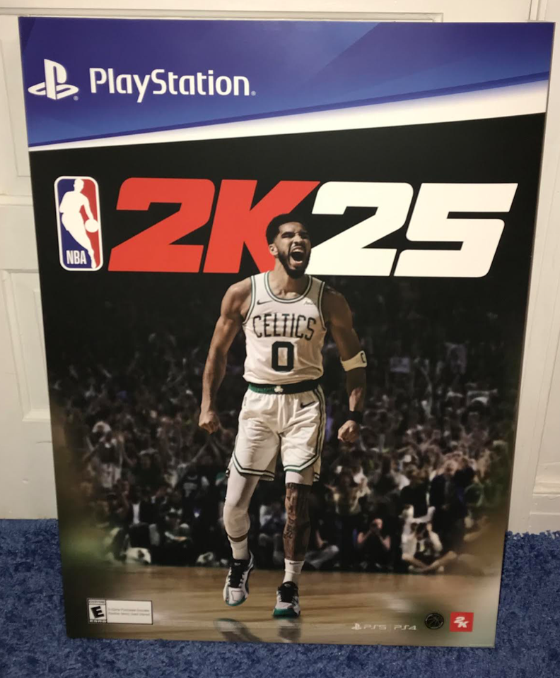NBA 2k25 GameStop Promotional Poster Box Promo Basketball Gift Ideas ...