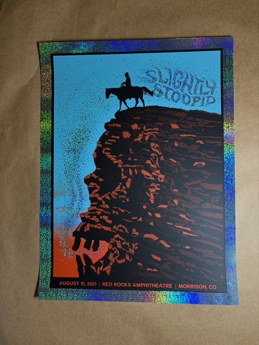 Slightly Stoopid Red Rocks 2021 Concert Poster Morrison Foil gig art ...