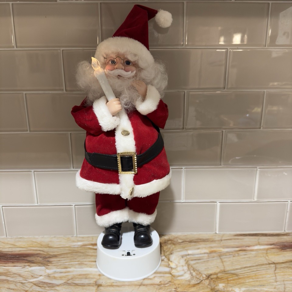 Vintage Telco Motionettes of Christmas Santa Claus Lighted Animated ...