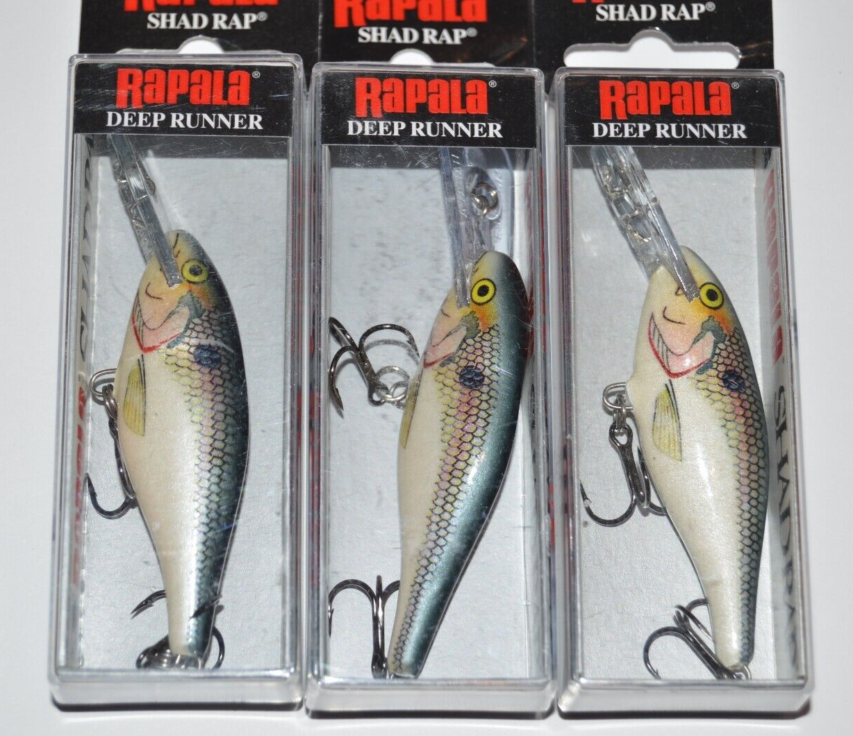 3 lures rapala sr-7 sr07 sd shad 2 3/4" 5/16oz bass crankbait | eBay