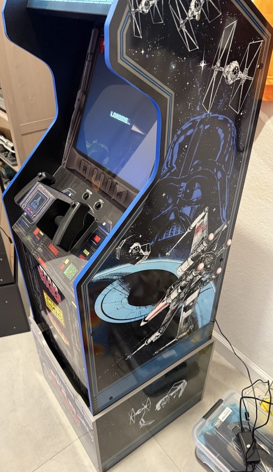 Star Wars Arcade1UP Cabinet Games with riser and Star Wars Stool Gen#1 ...