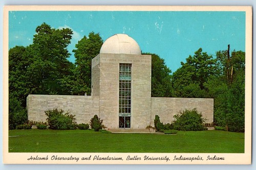 Indianapolis Indiana IN Postcard Holcomb Observatory Planetarium Butler ...