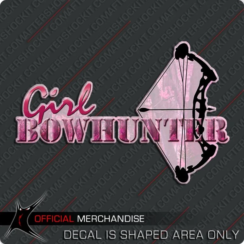 Girl Bowhunter Decal