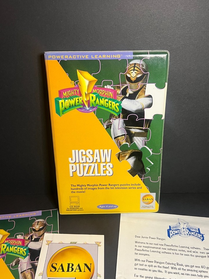 Vintage 1995 Rare Mighty Morphin Power Rangers Jigsaw Puzzles for ...