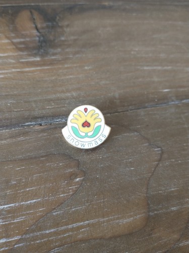 Vintage Yellow Vail Snowmass Ski Pin - Polish And Plate Gold - New Old ...