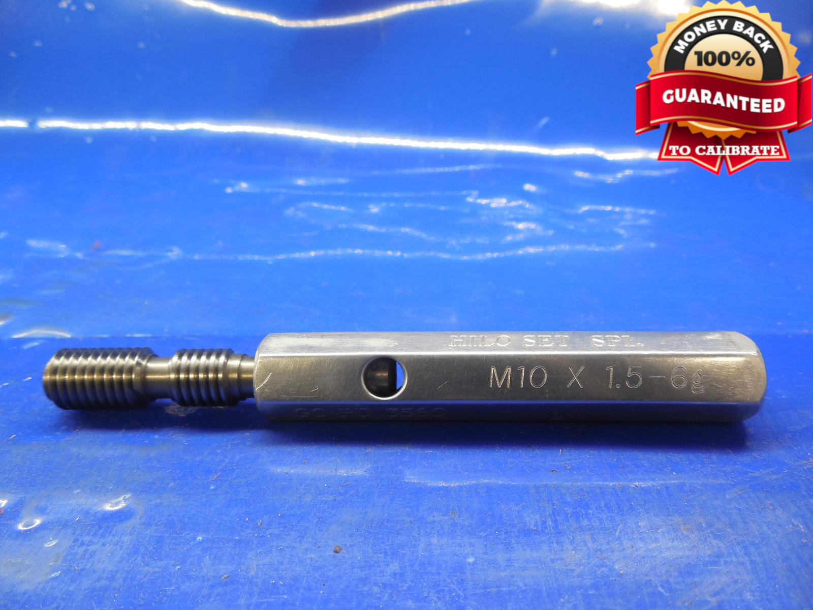 M10 X 1.5 6G METRIC HILO SET THREAD PLUG GAGE 10.0 GO ONLY P.D. = .3560 ...