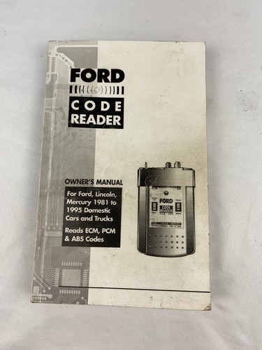 Ford Code Reader Owners Manual 1981 - 1995 | eBay